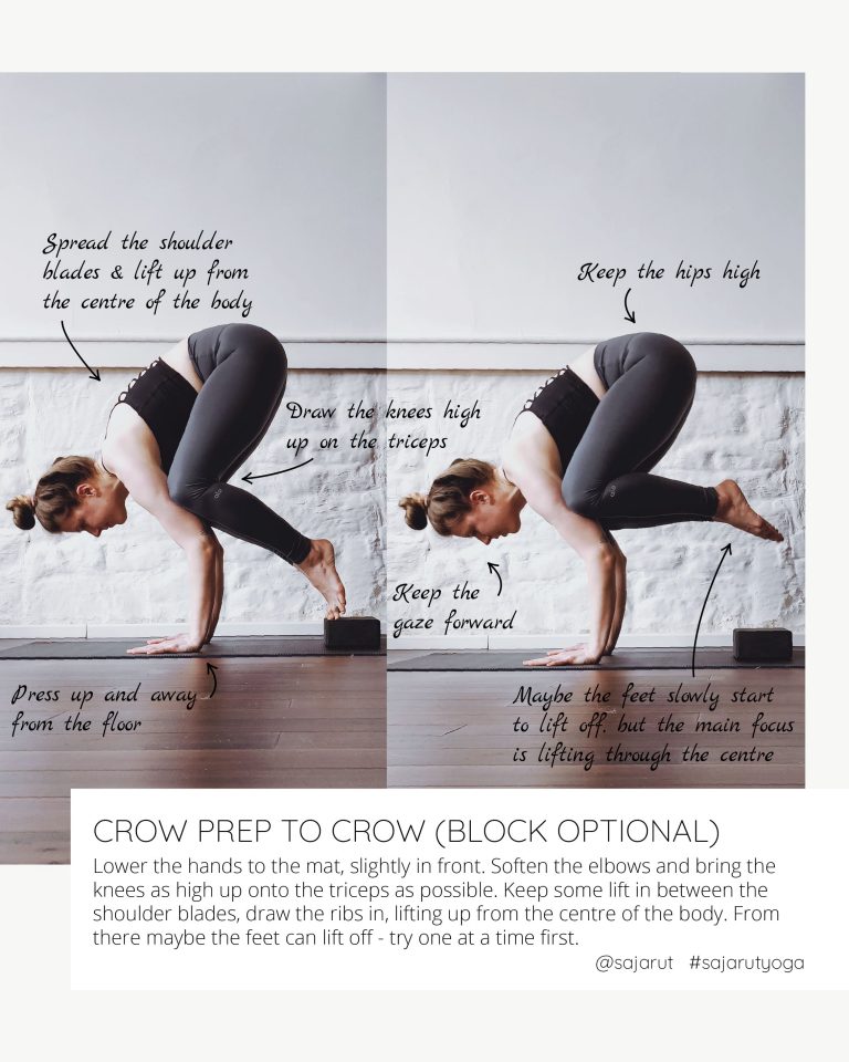Push Your Practice: Crow Tutorial - SajaRut Yoga